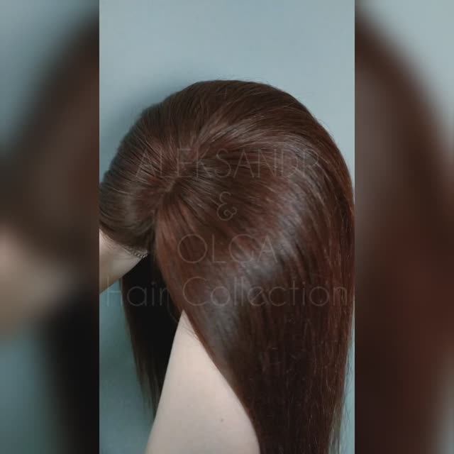 ПАРИК combo - на моно (с имитацией кожи головы) #парик #натуральныйпарик #изделияизволос #постиж