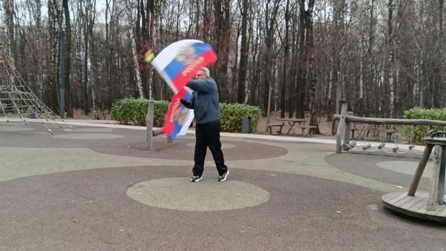 Разминка с фитнес флагами (9)