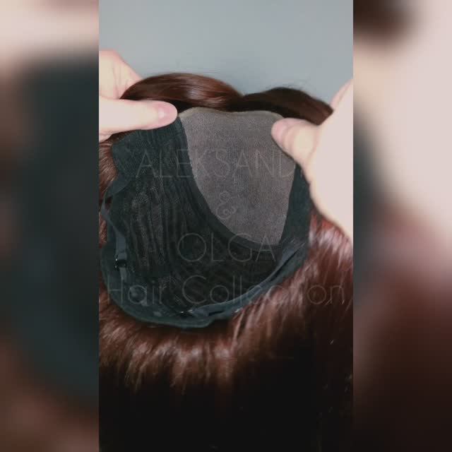 ПАРИК combo - на моно (с имитацией кожи головы) #парик #натуральныйпарик #изделияизволос #постиж