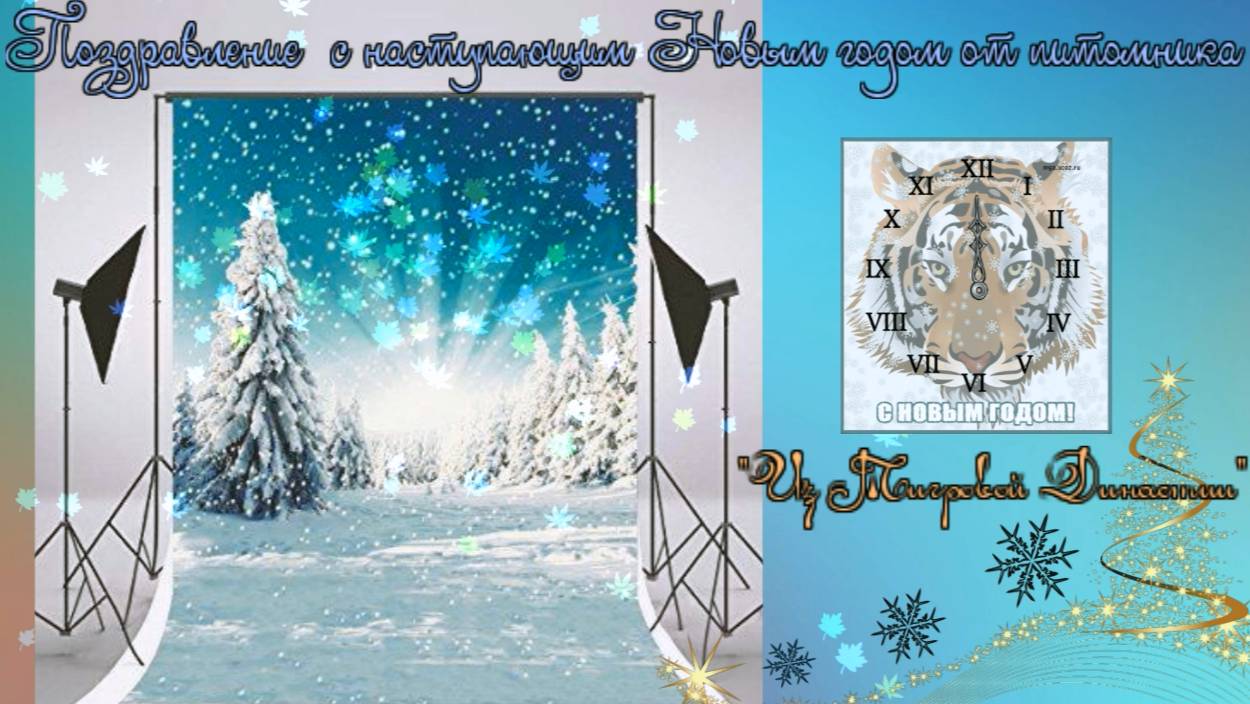 Поздравление от питомника с Годом Быка (2021)