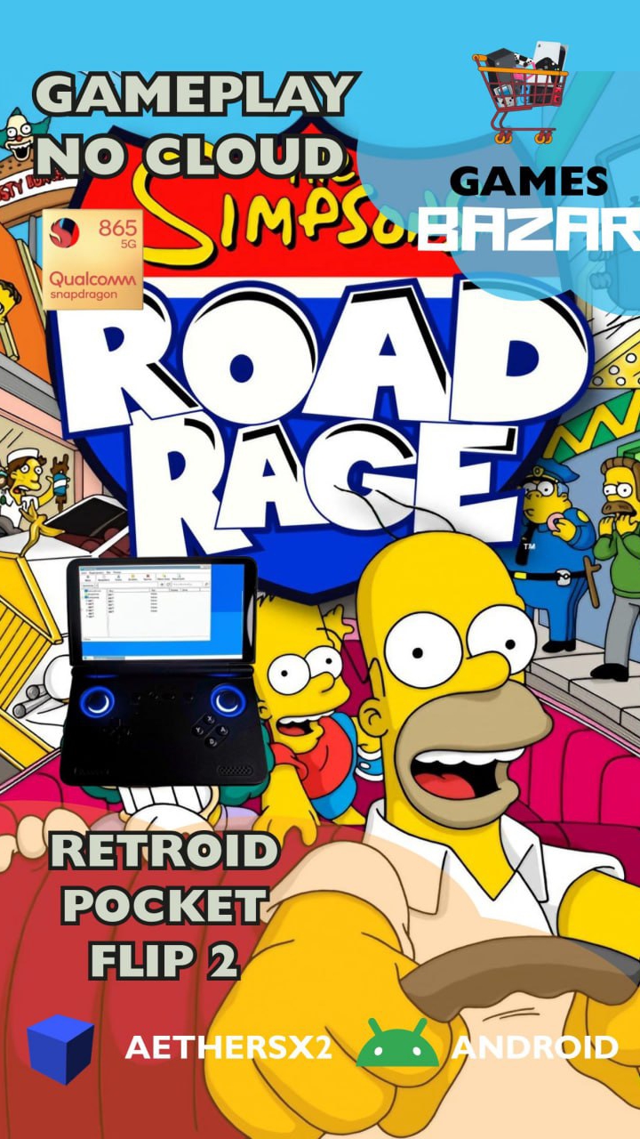 The Simpsons: Road Rage на андроид  AetherSX2 Retroid pocket flip 2 #games #retroidpocket
