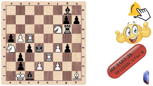 Шахматы. Задача №29, мат в три хода.