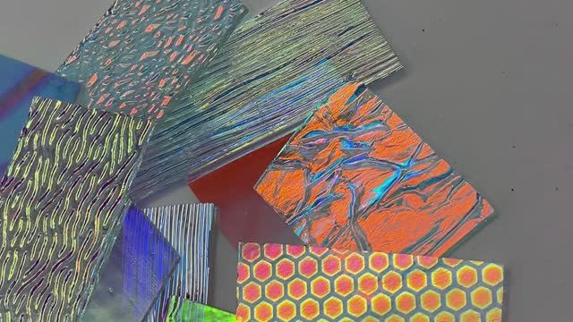 Дихроичное стекло для фьюзинга Wissmach Dichroic 96 COE прозрачная подложка