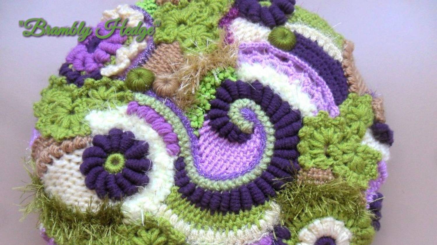 Фриформ - 🍇🍇🍇Берет "ЕЖЕВИЧНАЯ ПОЛЯНА"