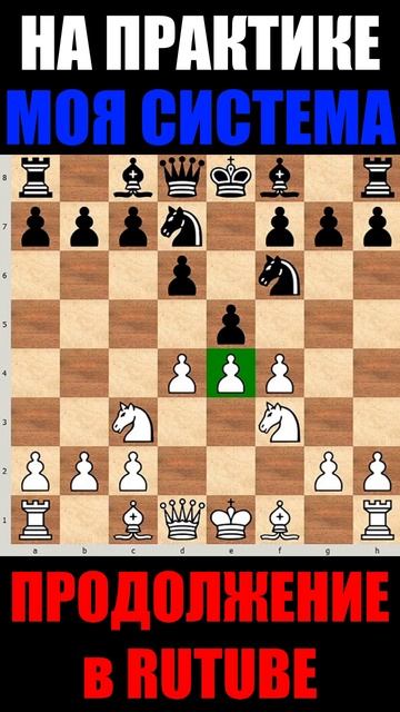 Шахматы ♕ НИМЦОВИЧ МОЯ СИСТЕМА НА ПРАКТИКЕ  ♕ #shorts №31
