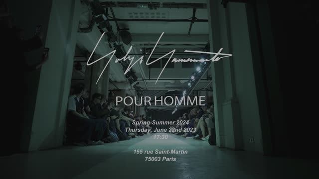 Показ мужской коллекции Yohji Yamamoto весна-лето 2024