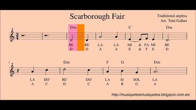 15.Английская народная песня. Scarborough Fair. Ярмарка в Скарборо