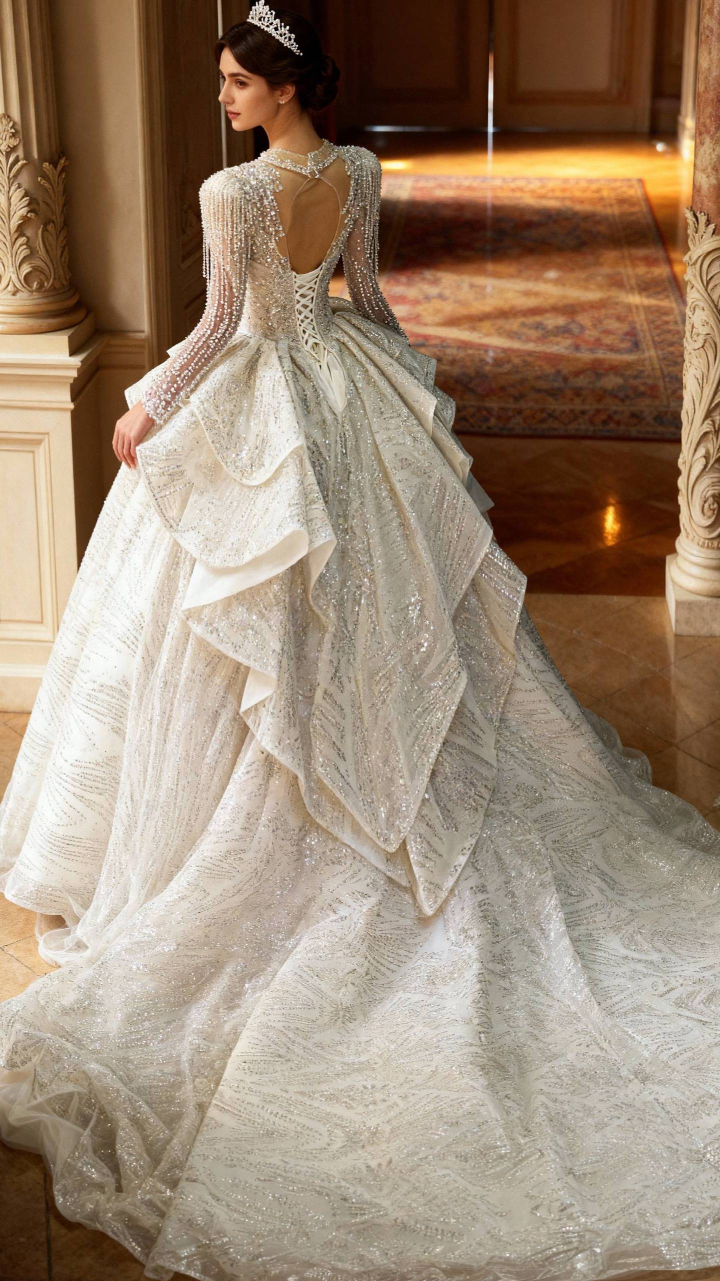 Пышное свадебное платье Леонора Люкс. Арабская коллекция. #свадебноеплатье #домневесты