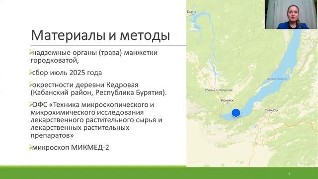 Характеристика микроскопических признаков травы манжетки городковатой