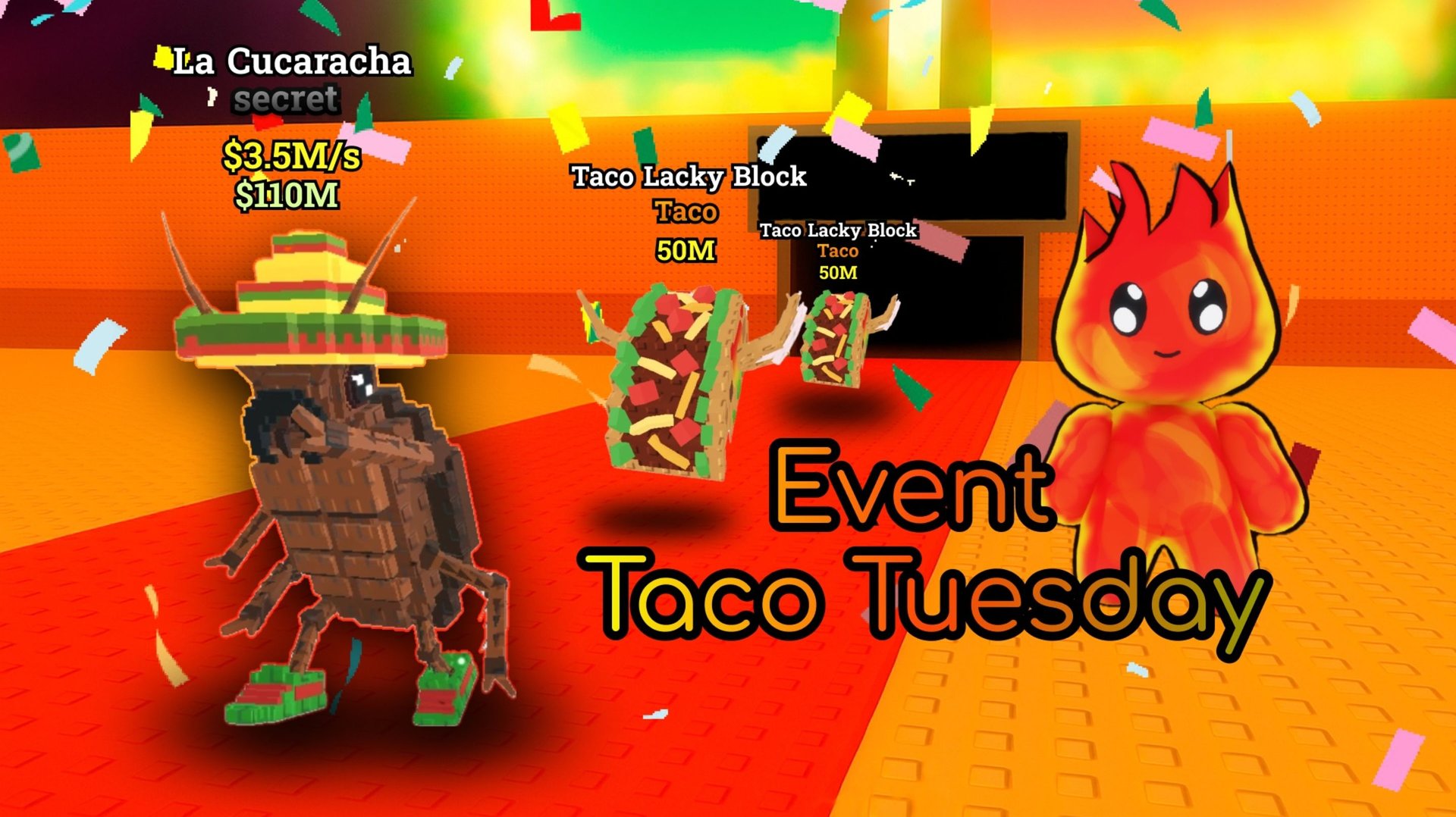 Event Taco Tuesday чвсть 1 Укради Брайнрот Роблокс Steal a Brainrot Roblox