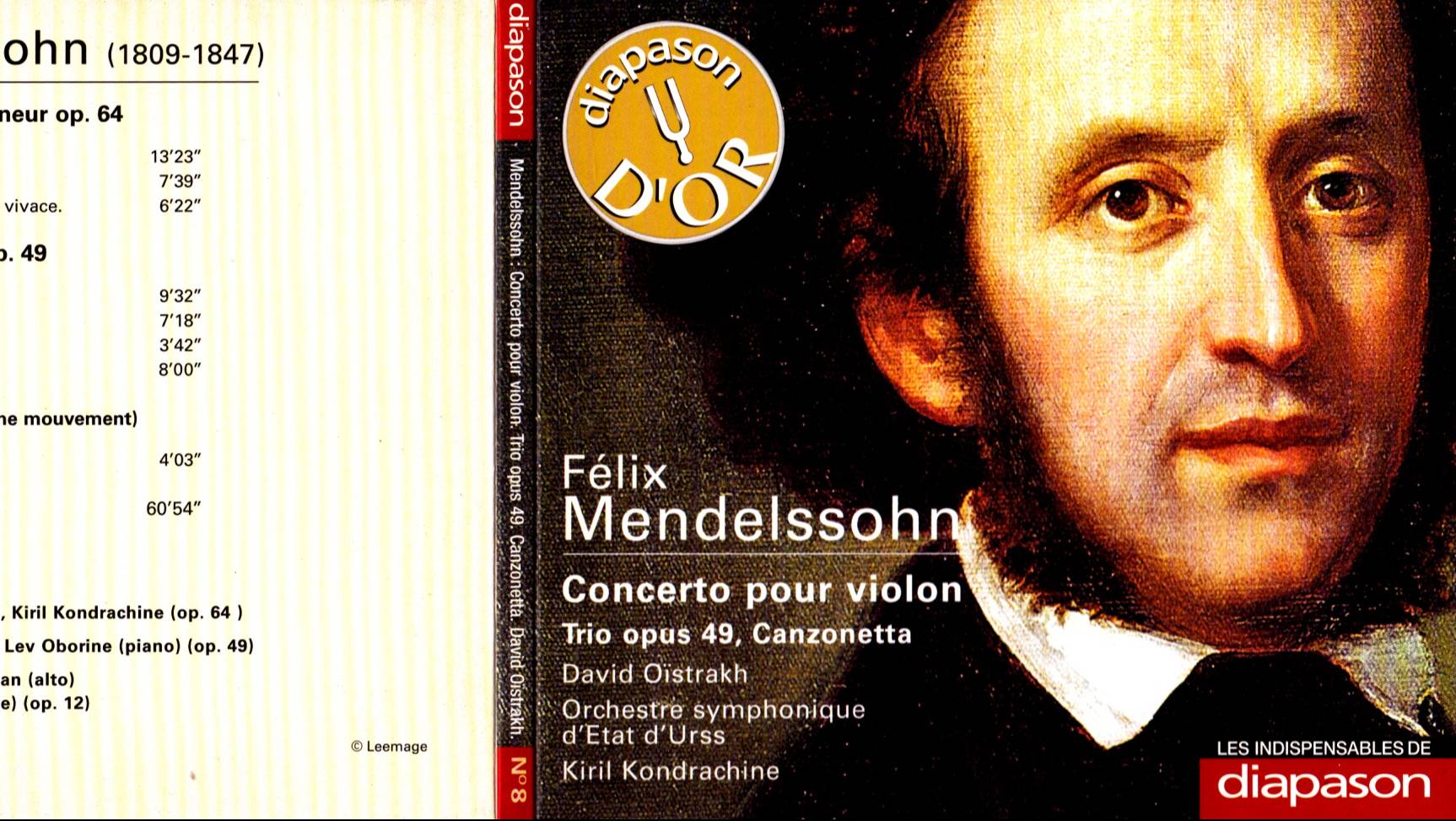 Mendelssohn - Concerto op.64,Trio op.49