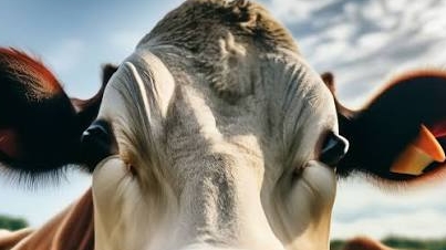 Корова попрошайка