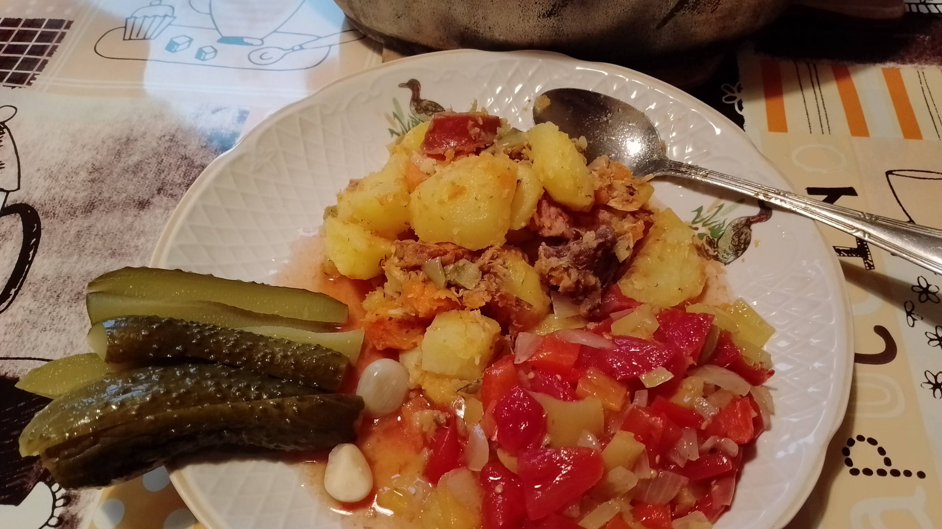 Картошка  с   Овощами   Готовка   Танкист555   Готовка