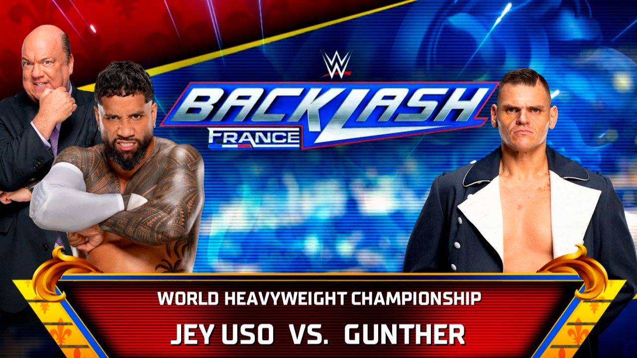 Jey Uso VS Gunther - BackLash - WWE 2K25 #17