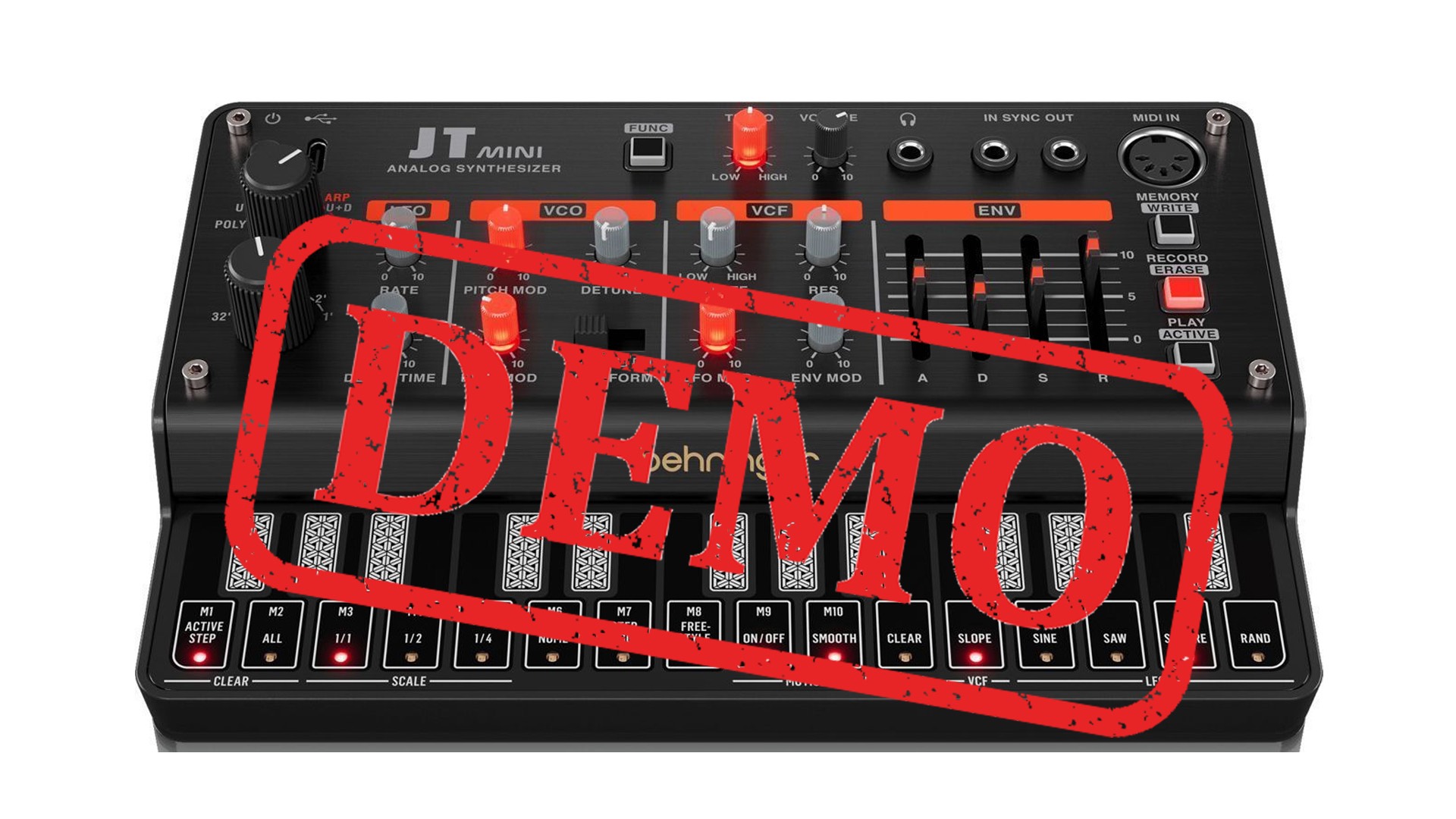 Синтезатор BEHRINGER JT MINI - демонстрация звучания