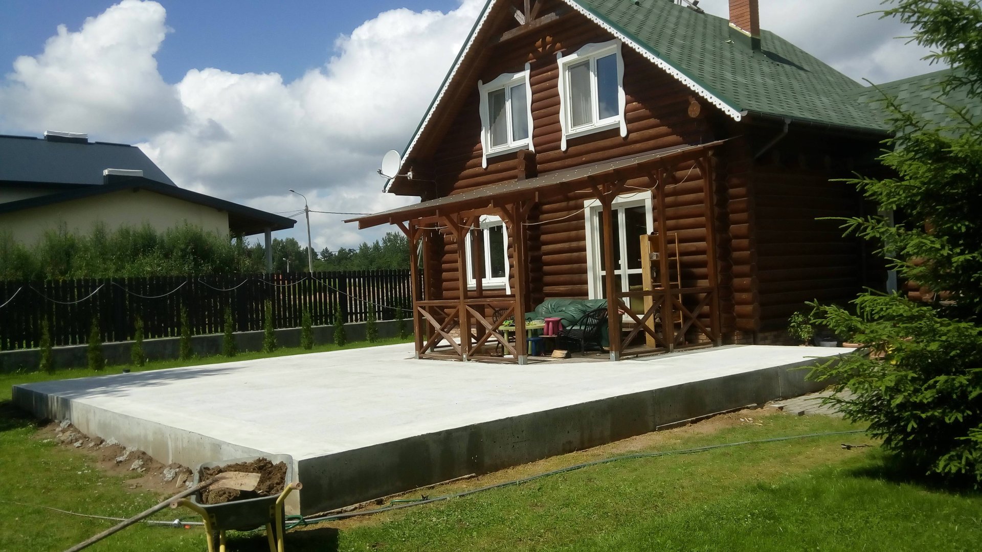 Плитносвайный фундамент для пристройки на сваях ТИСЭ.