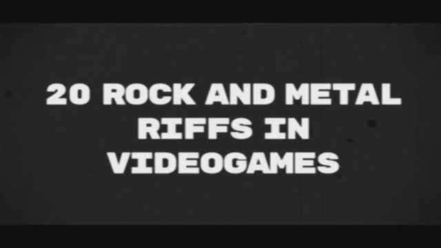 #69 Boccarusso metal - 20 rock and metal riffs in videogames