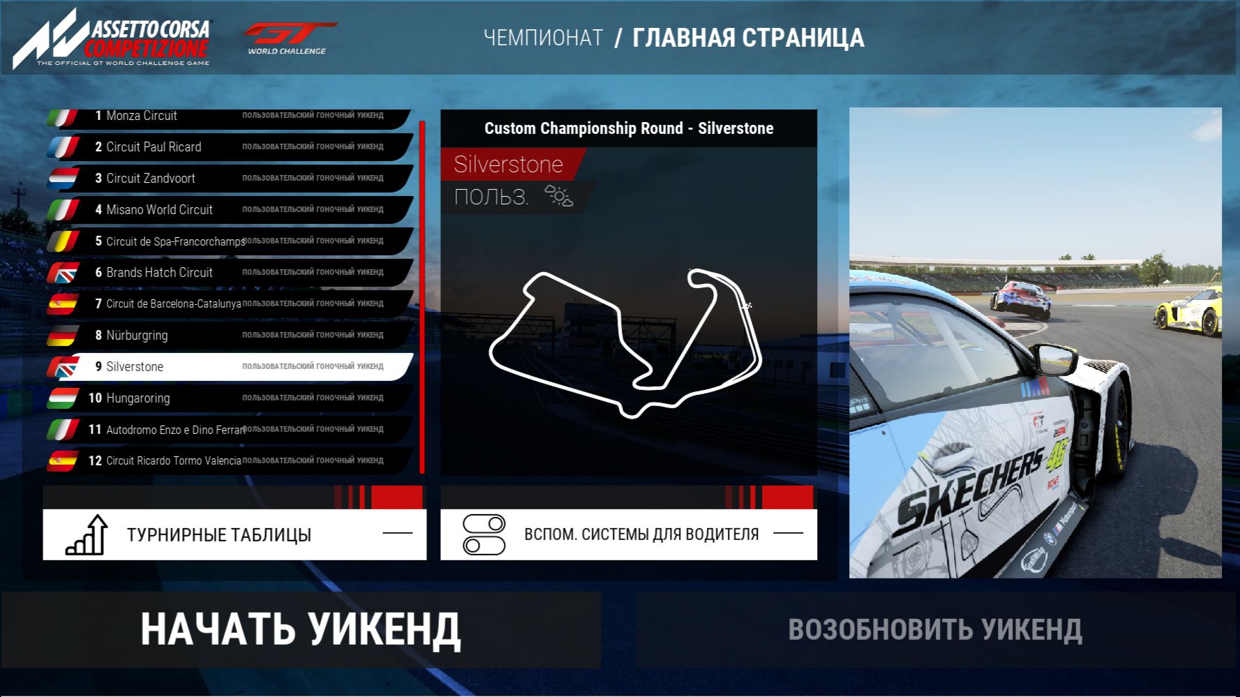 Assetto Corsa Competizione. Silverstone. GT world challenge. 9-й этап. 2025.11.13 - 10.01.21.04