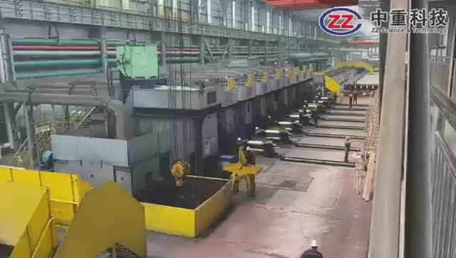 Быстрая смена валков на высокоскоростном полосовом прокатном стане ZZ 950