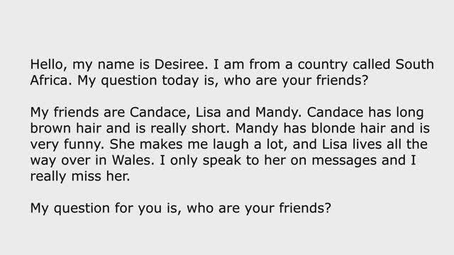 English  texts  and audio A1-5