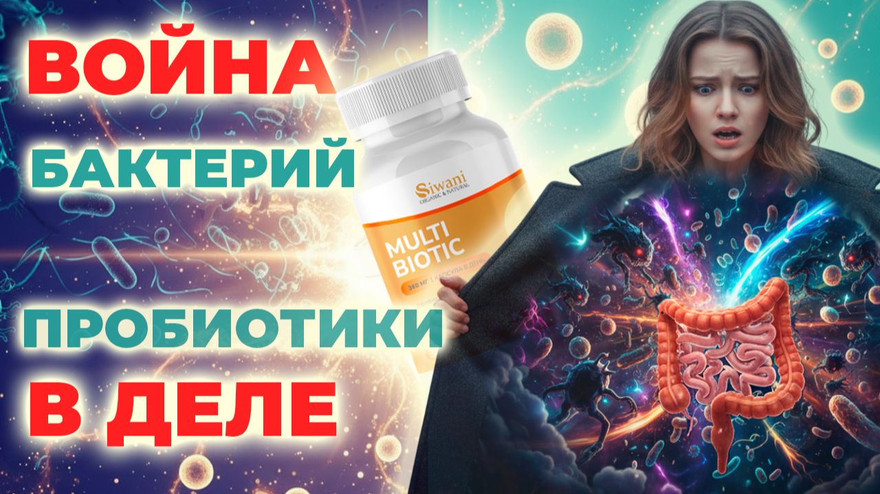 Пробиотики: как работают полезные бактерии? Война микрофлоры внутри нас | Мультибиотик от Siwani