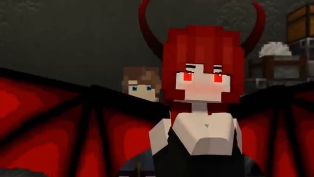 Будь рядом от_Blooom Майнкрафт Анимация песня (Девушка-демон)