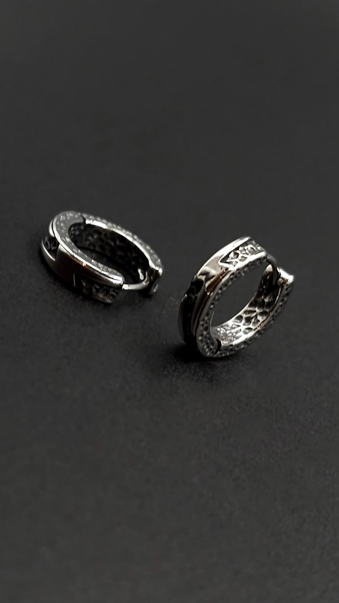 Серьги-конго "Обсидиановые молнии" от StarfallShop