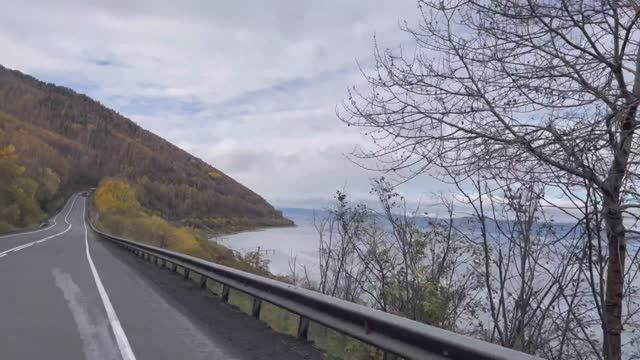 Дорога вдоль Байкала в сентябре