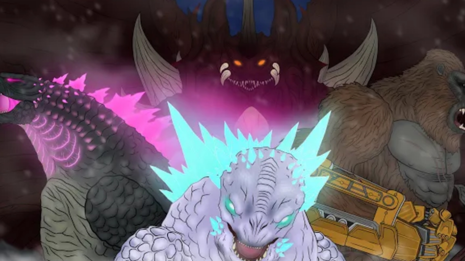 Разрушитель против Конга Шимо и  Годзиллы Эволюция