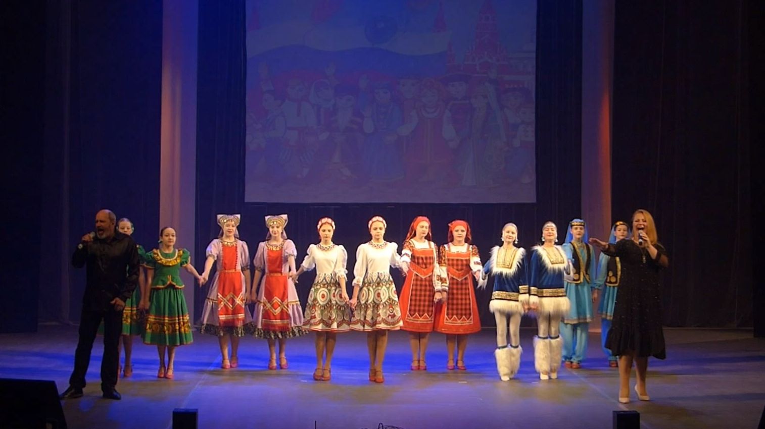 Наталья Парфенова и Сергей Косицын, театр танца «Сапфир»  - Дружная Россия