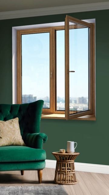 Деревянное окно MIZANTIN — идеальное в любом интерьере