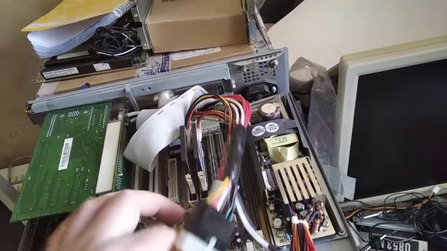 Socket 7 ретро-компьютер в корпусе от банковского терминала