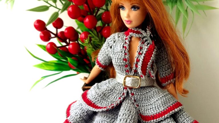 Платье Эльзы. Холодное сердце. Крючком