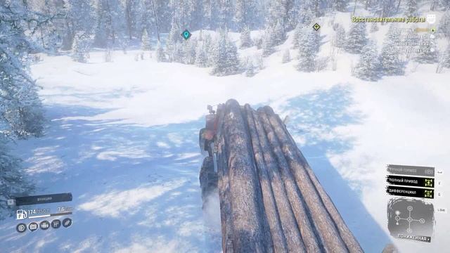 SnowRunner. Амур. Чернокаменск. Контракт "Восстановительные работы"