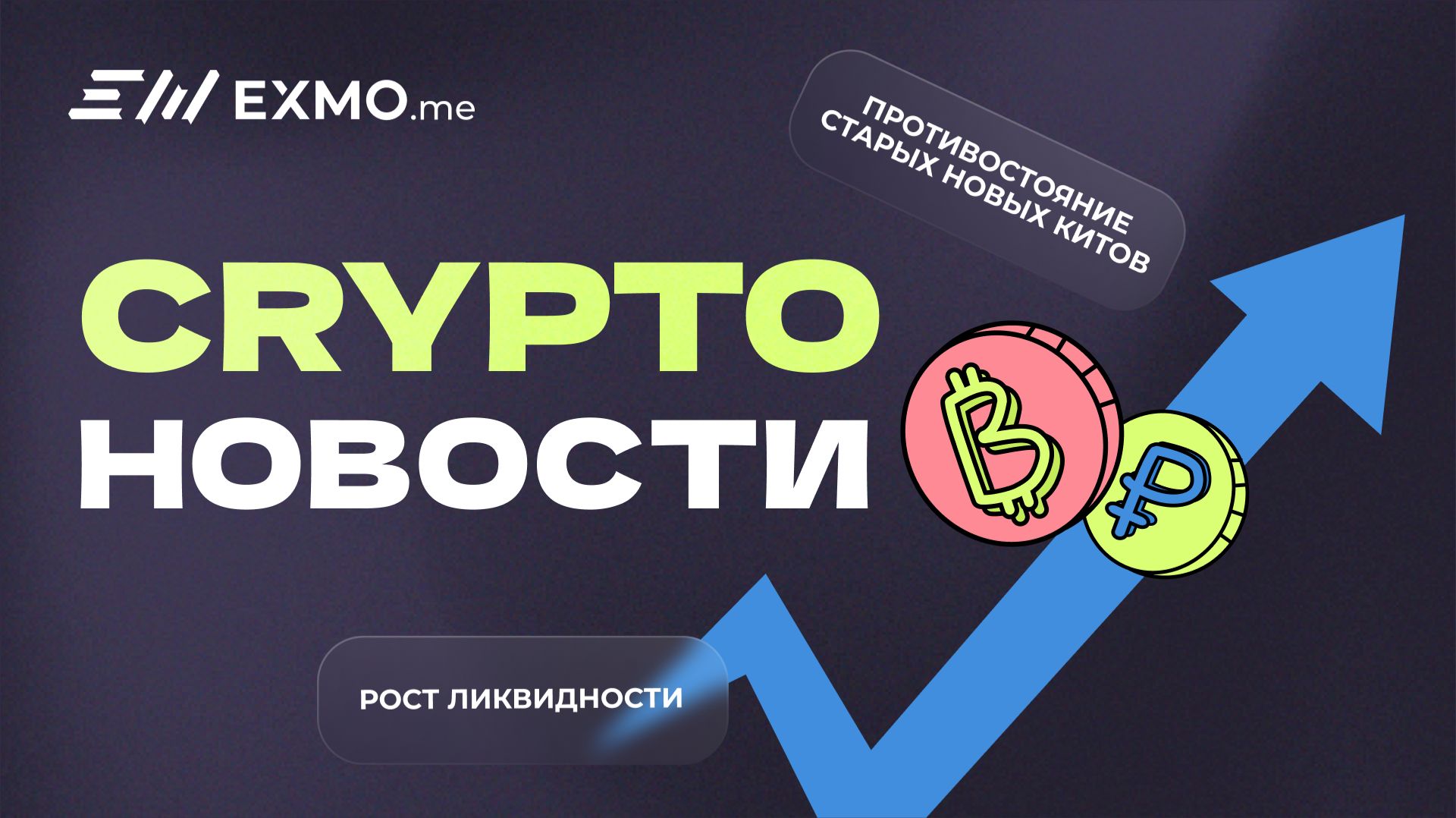 Рост ликвидности и биткоин под перекрестным огнем старых и новых китов | Криптоновости EXMO.me