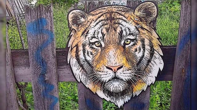 Оформление ограждения. Внешний декор на улице.