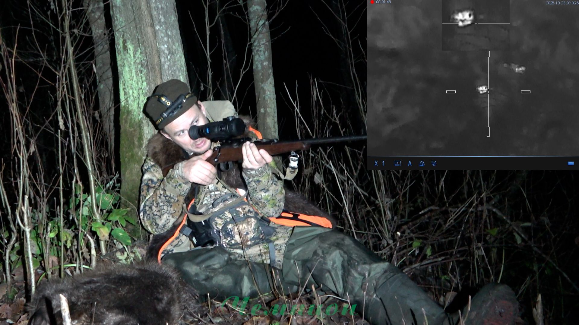 Охота на бобра с мелкашкой 22LR #44 \ Выстрел по енотке на 161 метр