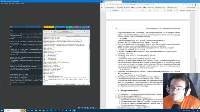 Подготовка отчёта к лабораторной работе №11