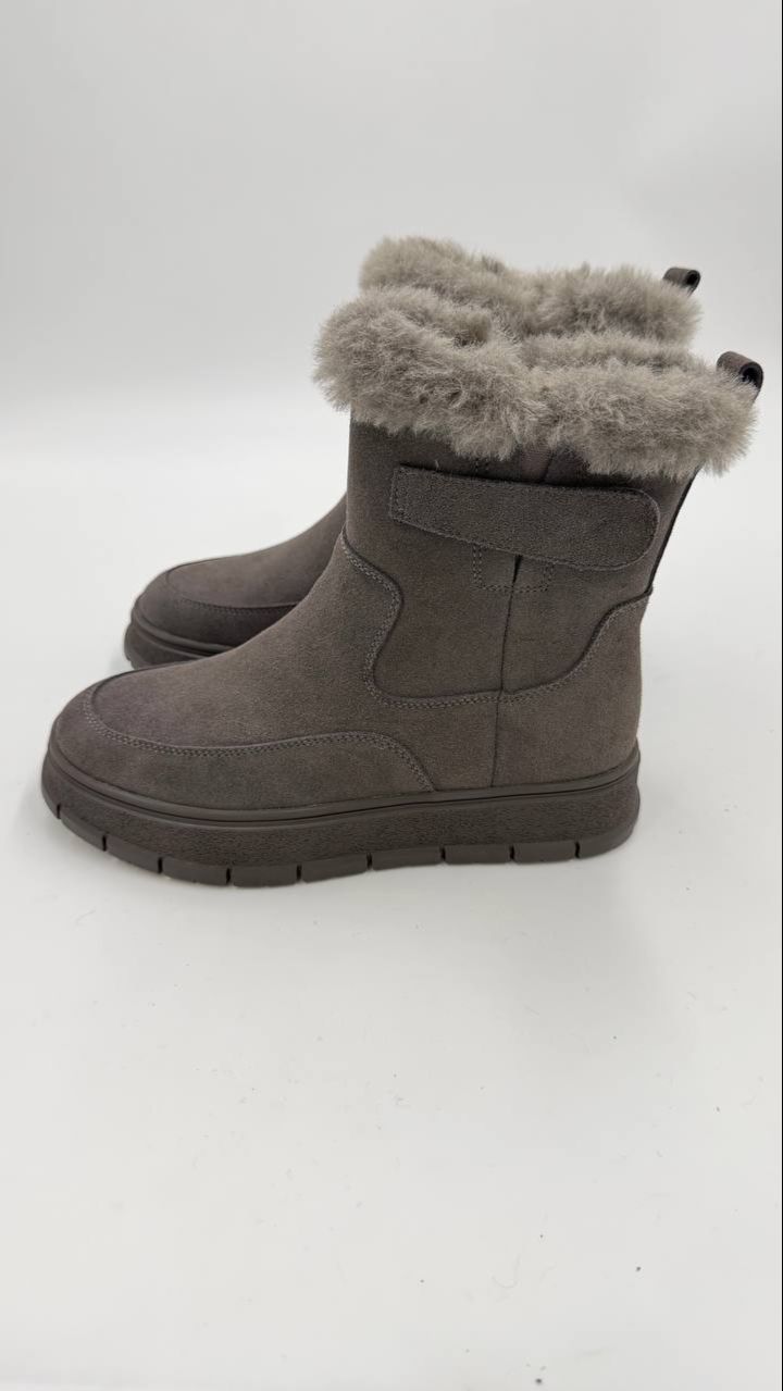 Ботинки женские EVL-BJE010G Серый-замша