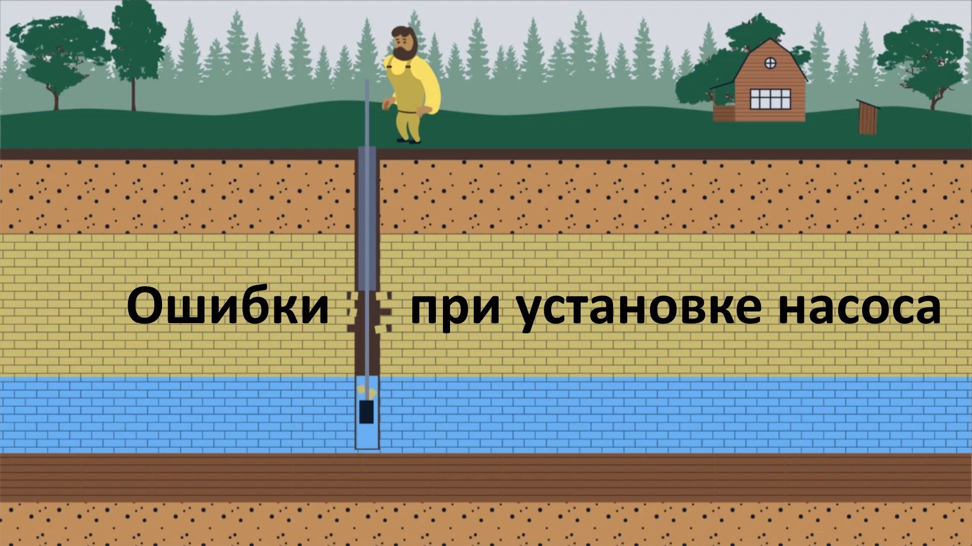 Как установить насос, что бы потом скважину не ремонтировать