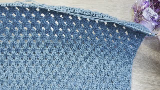 УЗОР СПИЦАМИ "ОСИНОЕ ГНЕЗДО" Мастер класс