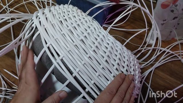 Плетение кашпо пузатик Красиво закрыть край.