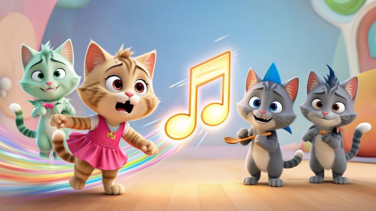 Котёнок Кетти потеряла голос. Друзья помогут в беде. Мультики для детей