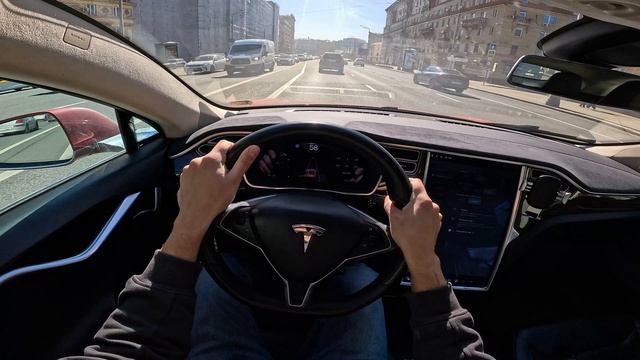 2015 Tesla Model S / Тесла Модель С электромобиль 4x4 334 л.с. | Тест драйв | Шумомер | Обзор