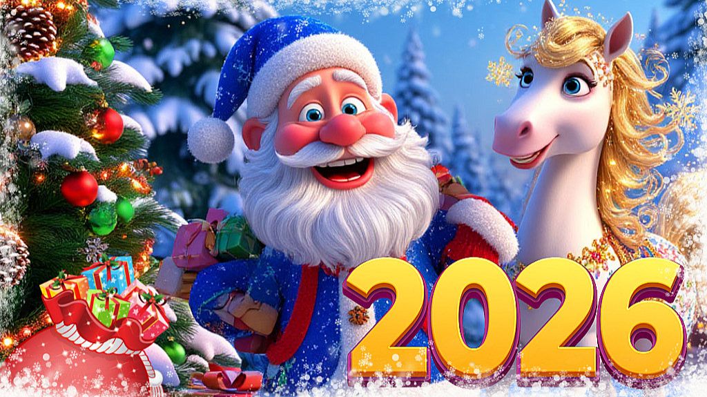 С Новым 2026 годом! СУПЕР ВЕСЁЛЫЕ ПОЗДРАВЛЕНИЯ С ГОДОМ ЛОШАДИ!НОВОГОДНИЕ ПОЗДРАВЛЕНИЯ ОТ ДЕДА МОРОЗА