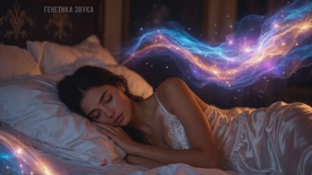 🎧 Тета-волны 4–8 Гц + Матрицы Гаряева | 2,5 часа исцеляющего сна и регенерации ДНК