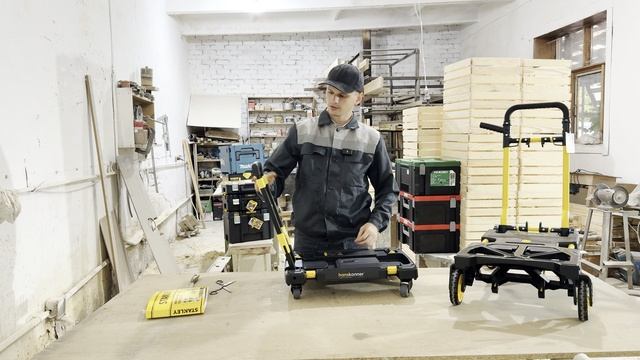 Тележка Stanley STST0585T-23 и тележка системы хранения Hanskonner HANSTORAGE  HSTP555