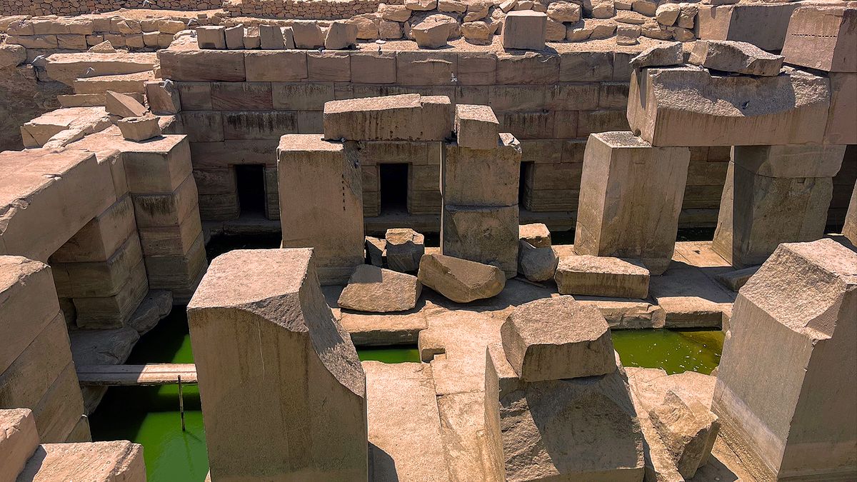 Археологический парк Осирион / Абидос. Египет