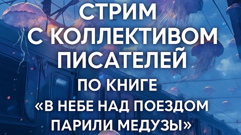 Стрим с коллективом писателей по книге "В небе над поездом парили медузы"