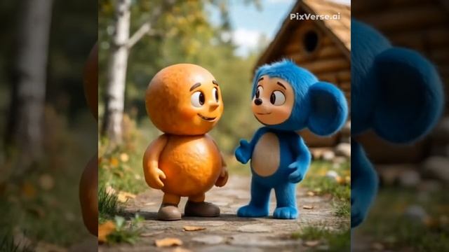 Чебурашка и Колобок🤠🫠 занимаются спортом 💪🏃